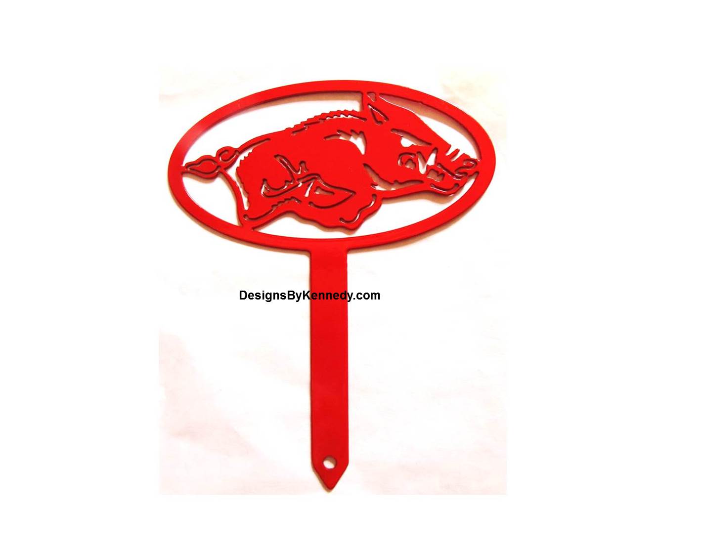 Arkansas Razorback Stake - Mini Stake – Designs By Kennedy