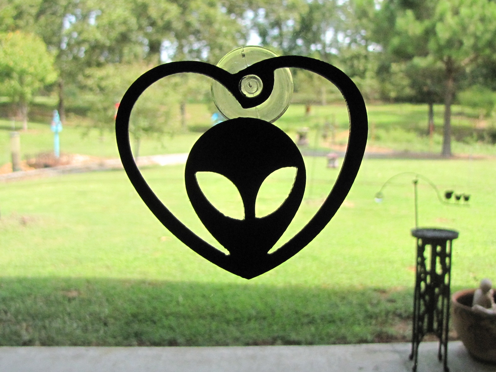 Heart Alien Window Art Mirror Decor – Designs By Kennedy Grab this one ...