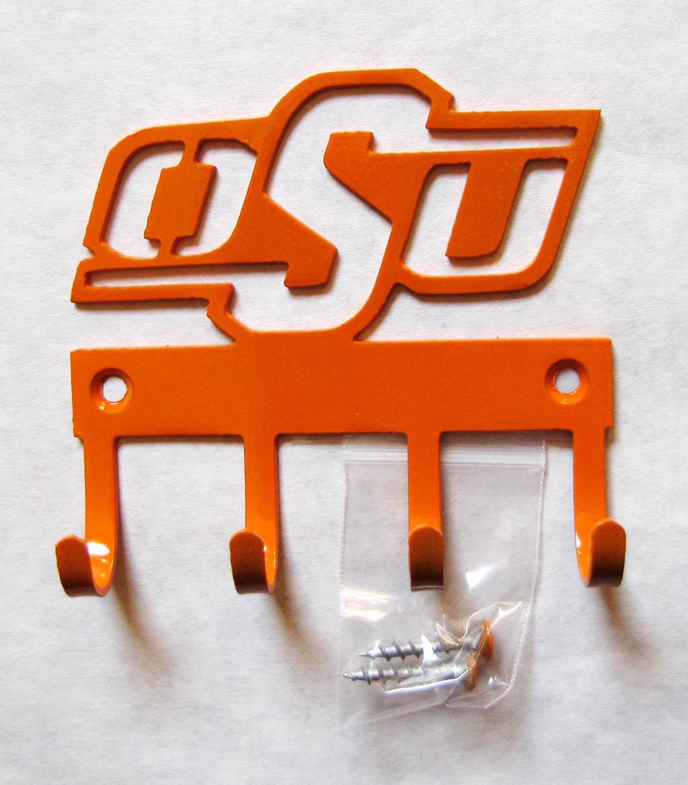 OSU OKLAHOMA STATE UNIVERSITY OSU LOGO WALL HOOKS Licensed – Designs By ...